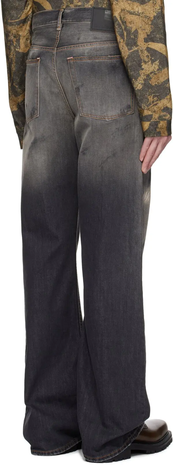 Acne Studios Loose-fit Distressed Wide-leg Jeans