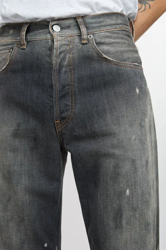 Acne Studios Loose-fit Distressed Wide-leg Jeans