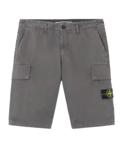 Stone Island Regular Fit Cargo Bermuda Shorts - Charcoal-grey