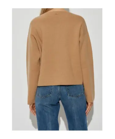 Max Mara Zibello Crewneck Long-sleeved Jumper - Beige