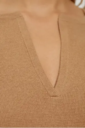Max Mara Zibello Crewneck Long-sleeved Jumper - Beige