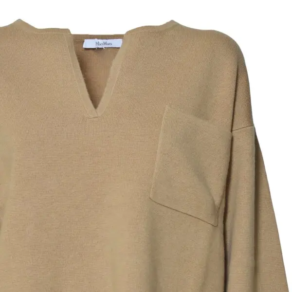 Max Mara Zibello Crewneck Long-sleeved Jumper - Beige