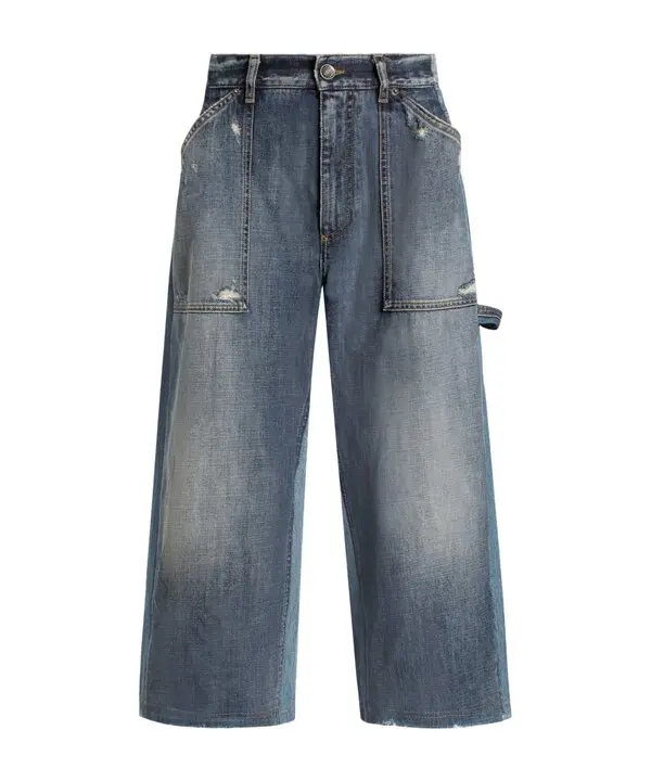 Dolce & Gabbana Dolce Gabbana Denim Bermuda Shorts - Gray