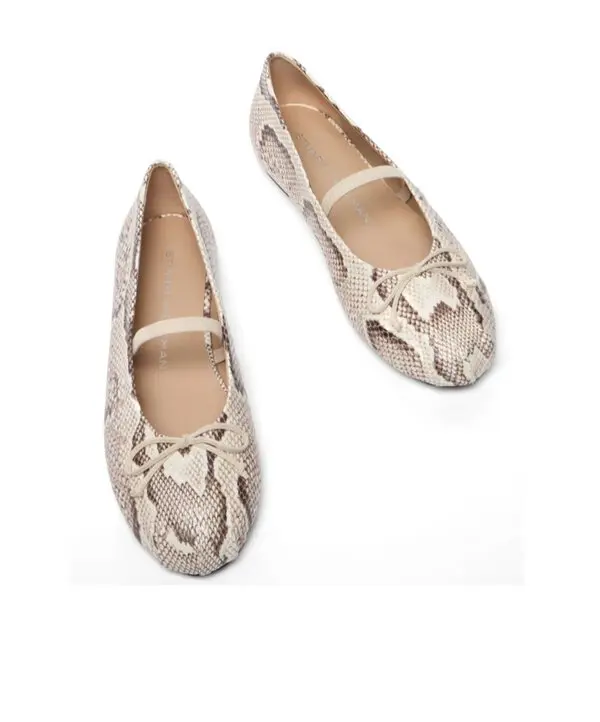 STUART WEITZMAN Prima Bow Ballet Mary Jane Flats