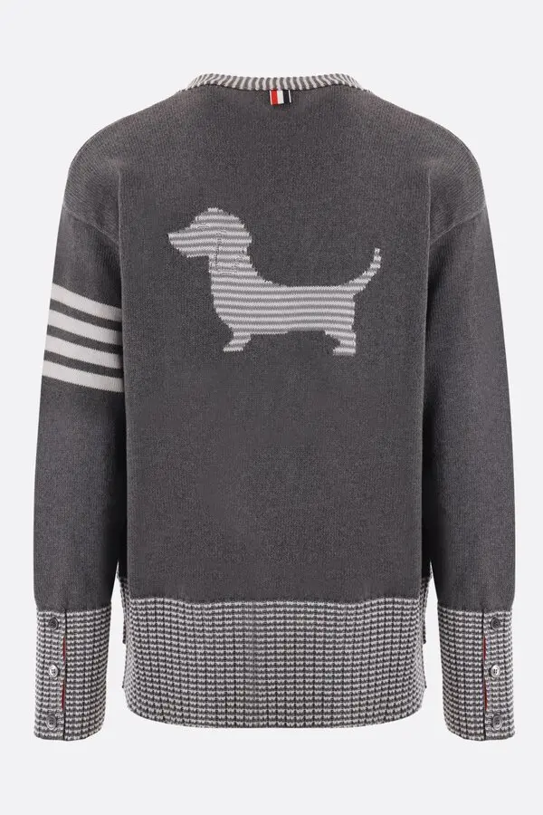 Thom Browne 4-bar Striped Knit Cardigan