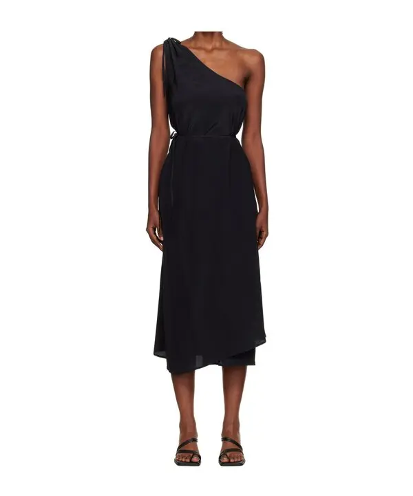 BASERANGE One Shoulder Wrap Dress