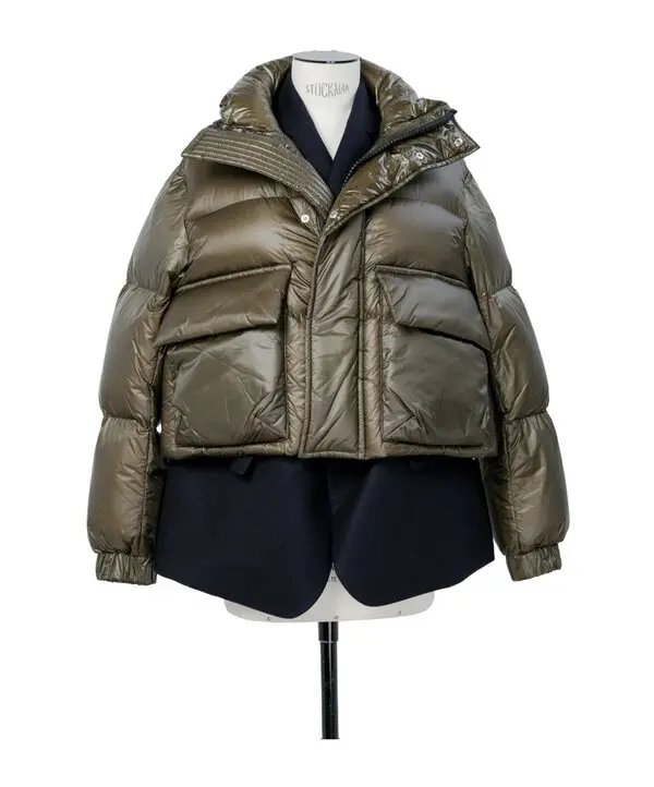 Sacai High-neck Padded Jacket - Black