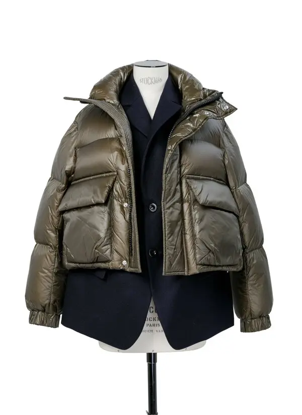 Sacai High-neck Padded Jacket - Black
