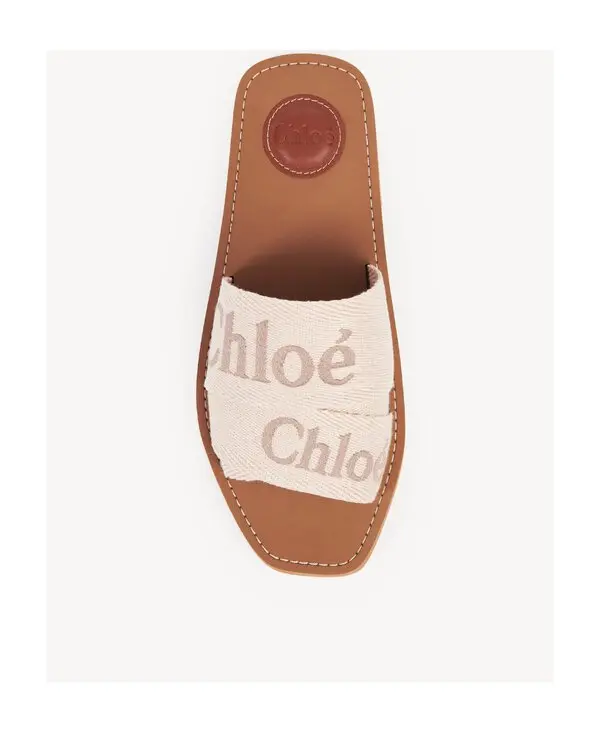 Chloé Flat Slippers With Logo Detailing