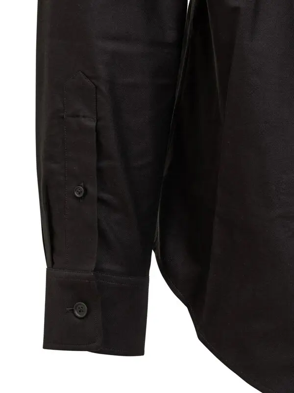 Givenchy 4g Embroidered Long-sleeved Shirt - Black