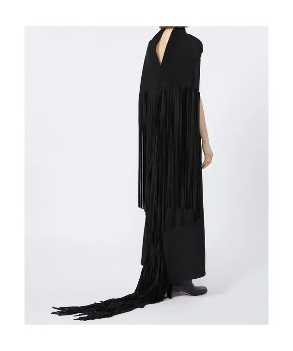 Sportmax Long Double-faced Pure Wool Dress