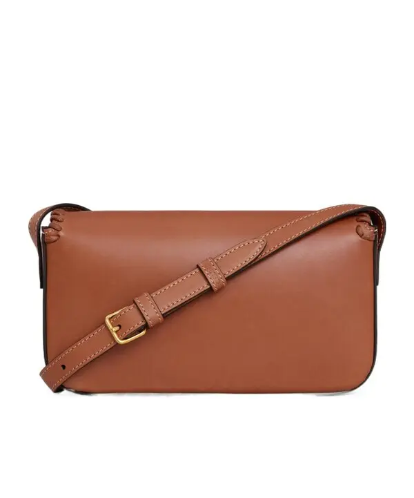 Celine Claude Braided Natural Calfskin Shoulder Bag