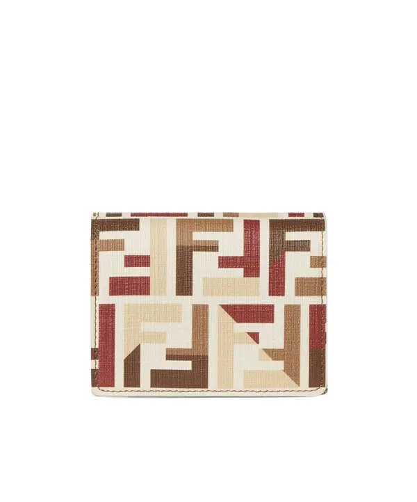 Fendi Roma Ff Printed Tri-fold Wallet - Multicolour