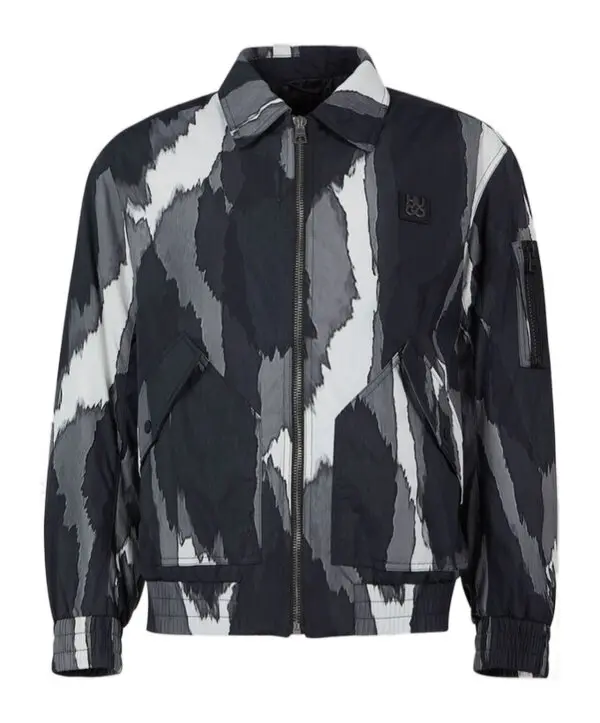 Hugo Boss Long-sleeved Printed Jacket - Black
