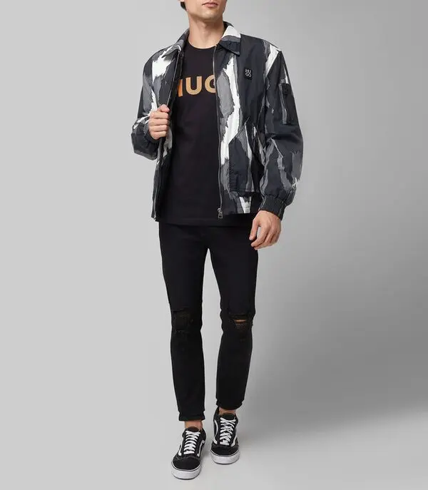 Hugo Boss Long-sleeved Printed Jacket