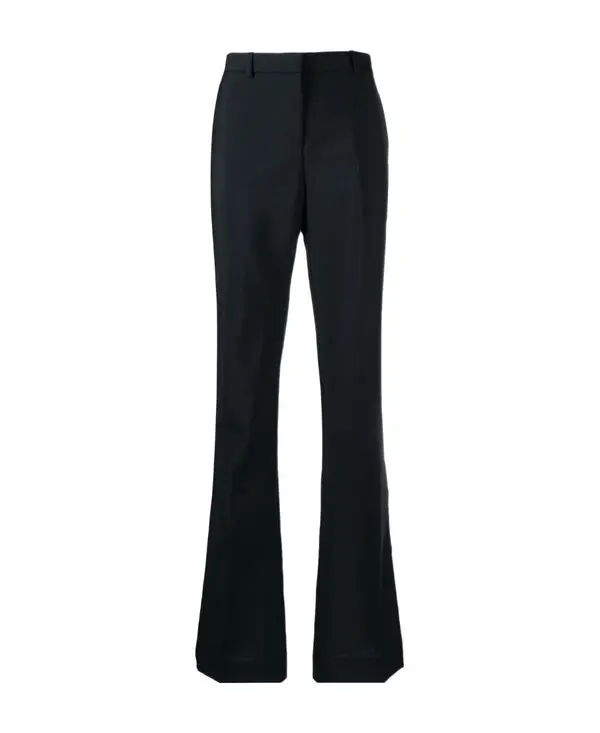 Versace Low-rise Flared Tailored Trousers - Black