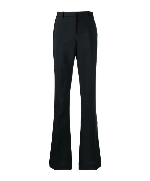 Versace Low-rise Flared Tailored Trousers - Black