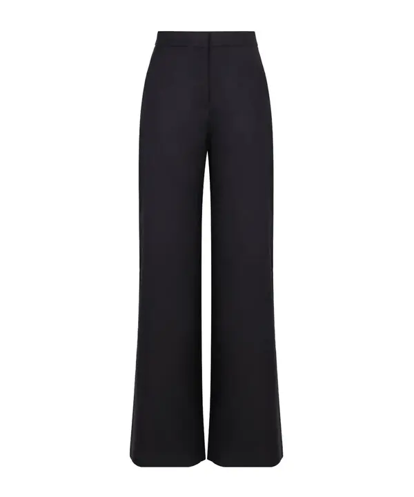Max Mara Mozart High-waist Wide-leg Trousers - Black