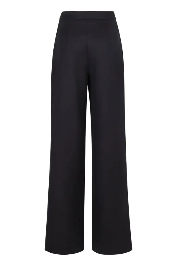 Max Mara Mozart High-waist Wide-leg Trousers - Black