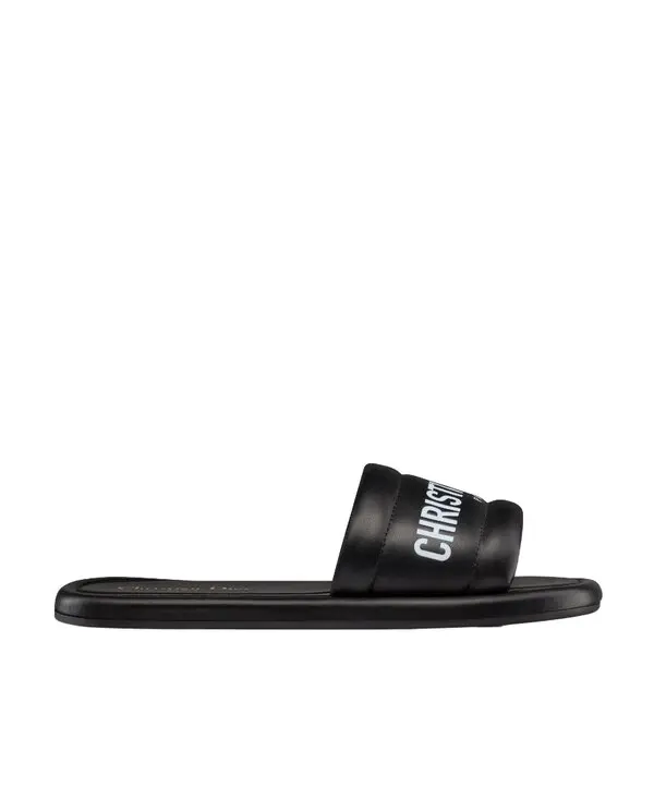 Dior Every-d Embossed Logo Flip Flops - Black