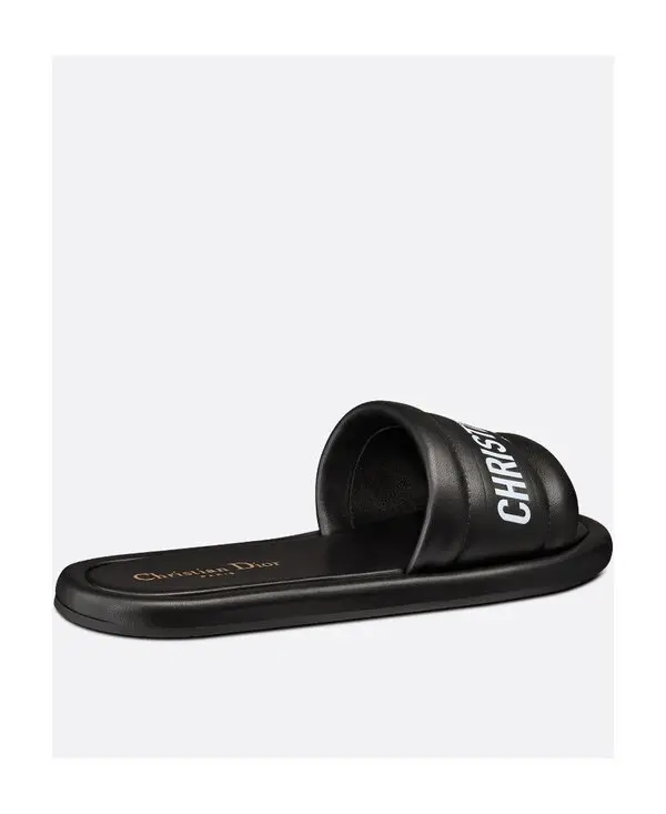 Dior Every-d Embossed Logo Flip Flops - Black