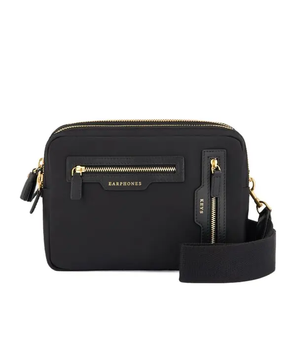 ANYA HINDMARCH Triple Zip Cross-body Bag - Black