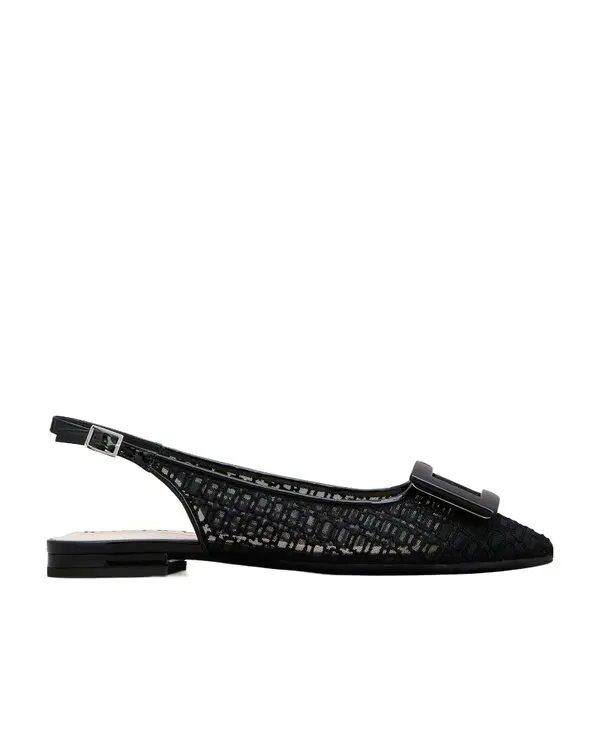 ROGER VIVIER Gommettine Ballet Flats With Buckle Detail