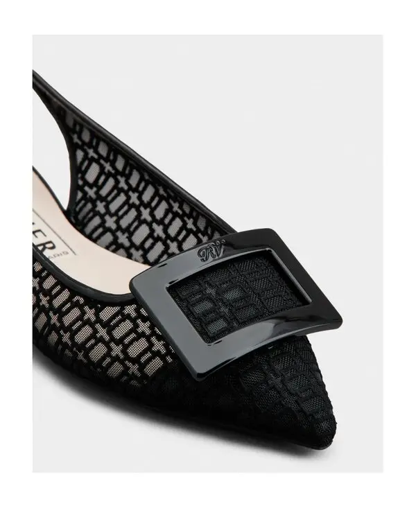 ROGER VIVIER Gommettine Ballet Flats With Buckle Detail