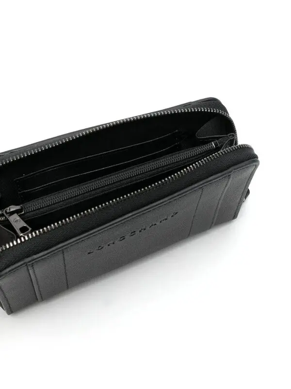 Longchamp Debossed-logo Leather Wallet
