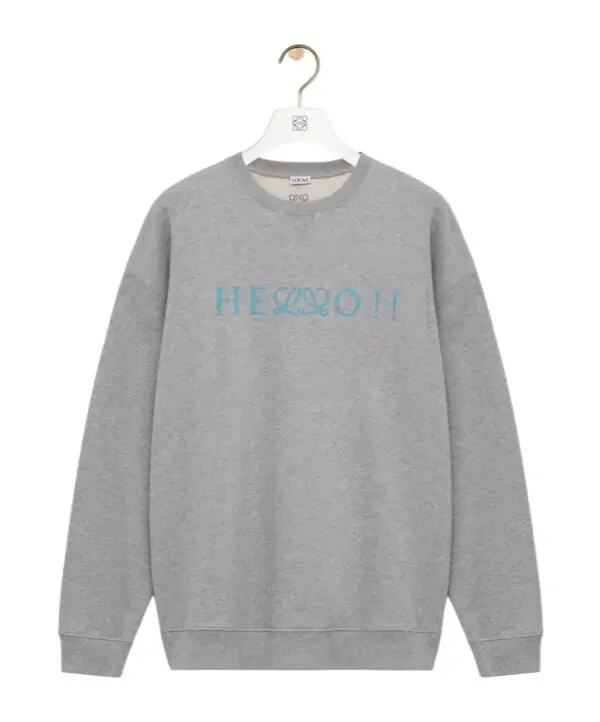 Loewe Sweatshirt En Coton - Gray Blend