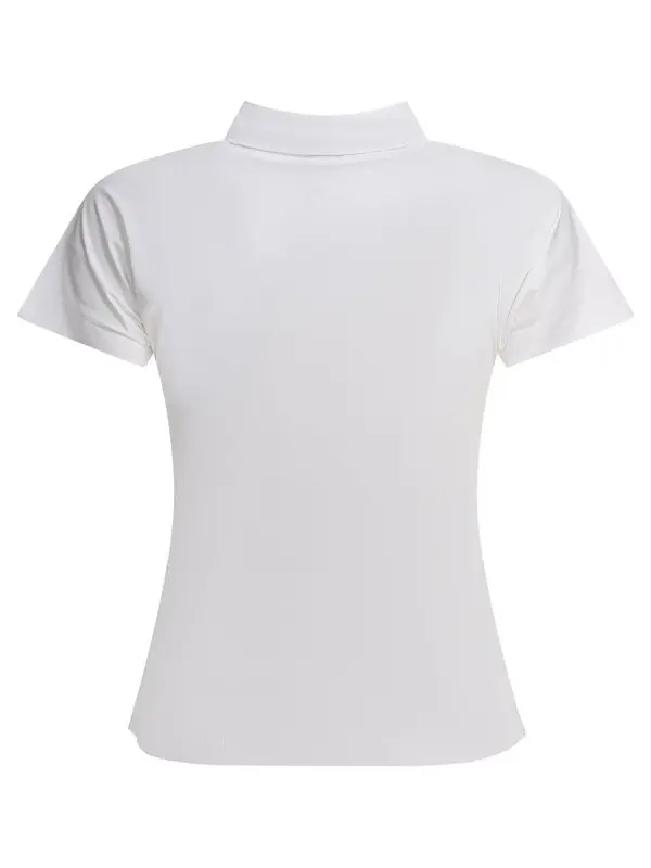 Herno Cotton Polo Top With Short Sleeves - White