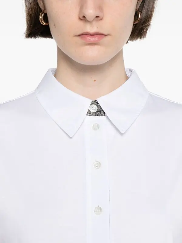 Herno Cotton Polo Top With Short Sleeves - White