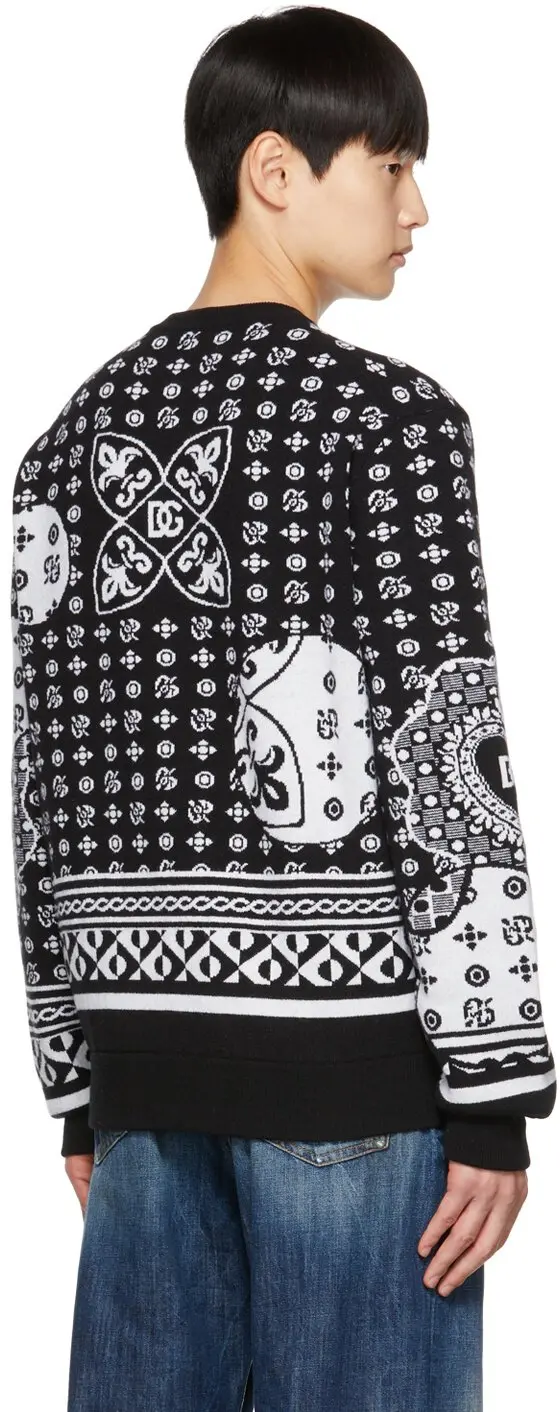 Dolce & Gabbana Logo Intarsia Knit Jumper