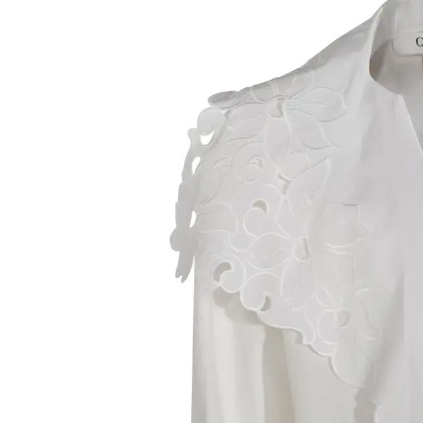 Chloé Embroidered V-neck Shirt