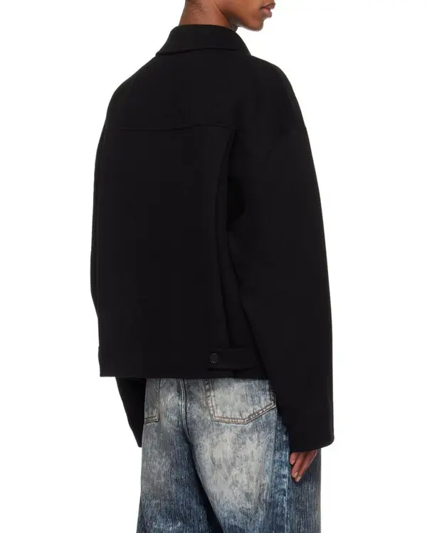 Acne Studios Zip-up Collared Jacket - Black