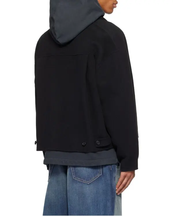 Acne Studios Zip-up Collared Jacket - Black