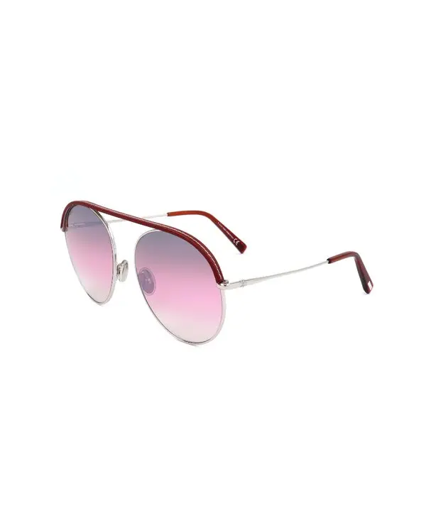 TOD'S Logo Gradient Aviator Sunglasses - Pink