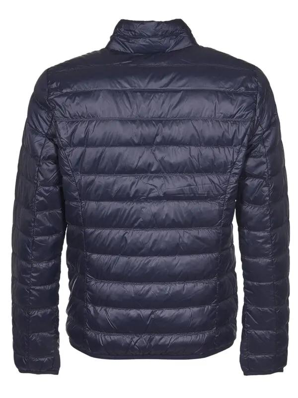 EA7 Quilted Zip-up Puffer Jacket - Black
