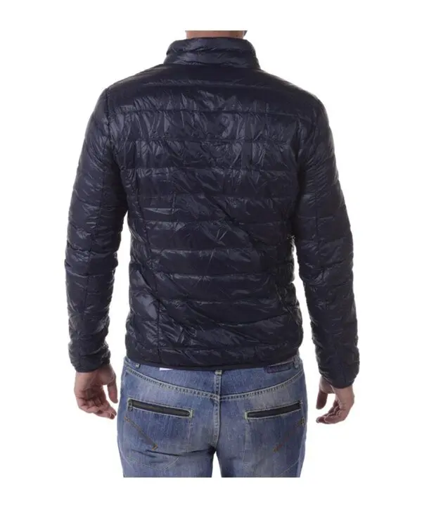 EA7 Quilted Zip-up Puffer Jacket - Black