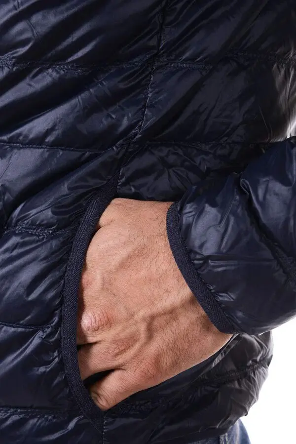 EA7 Quilted Zip-up Puffer Jacket - Black