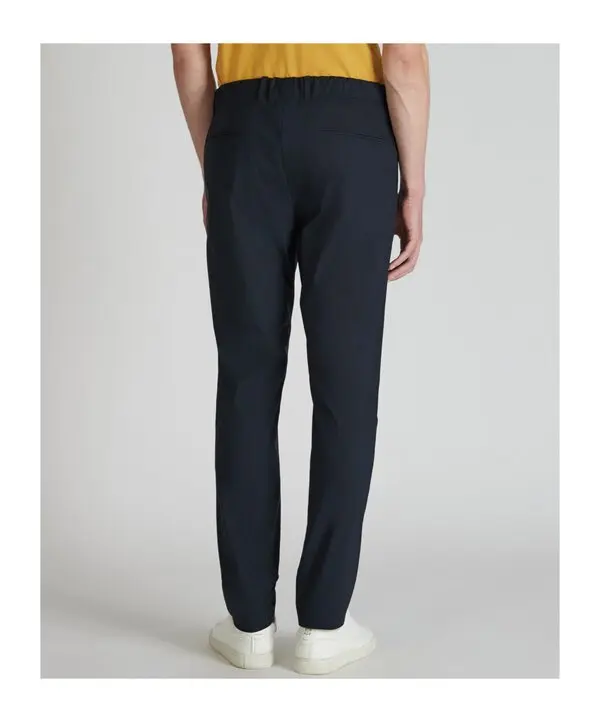 Incotex Slim Trousers With Elastic Waistband - Black