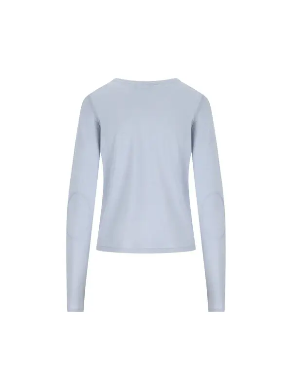 Miu Miu Cashmere Henley Sweater - Sky-blue