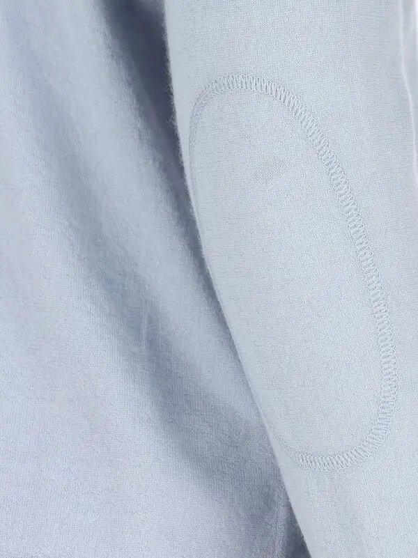 Miu Miu Cashmere Henley Sweater - Sky-blue