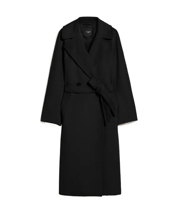 Max Mara Belted Waist Coat - Black