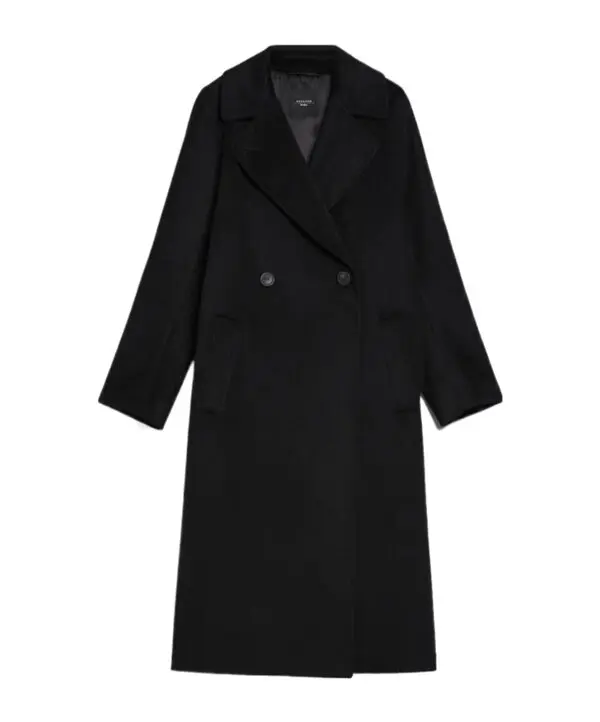 Max Mara Belted Waist Coat - Black