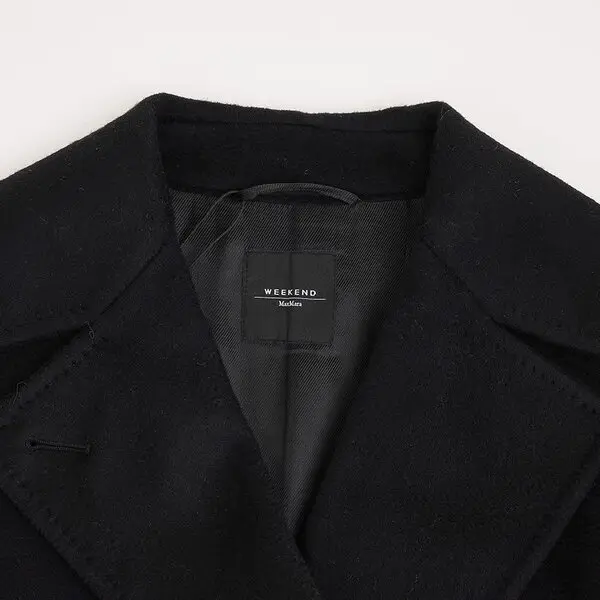 Max Mara Belted Waist Coat - Black