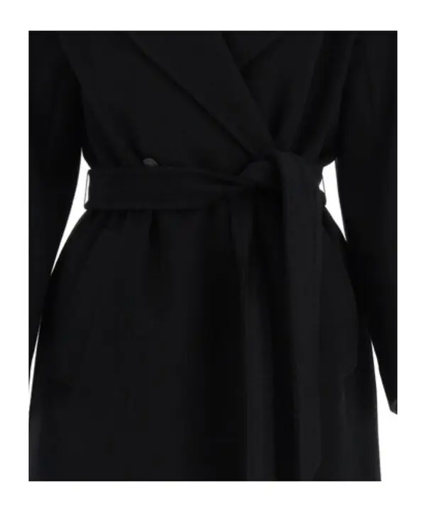 Max Mara Belted Waist Coat - Black