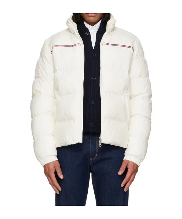 Moncler Logo Patch Zip-up Down Jacket