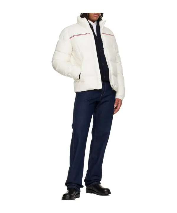 Moncler Logo Patch Zip-up Down Jacket