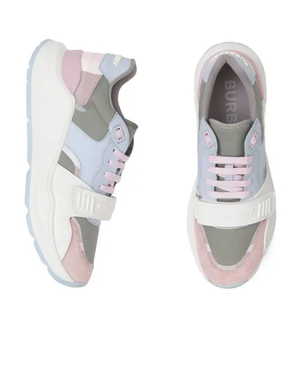 Burberry Low-top Panelled Sneakers - White